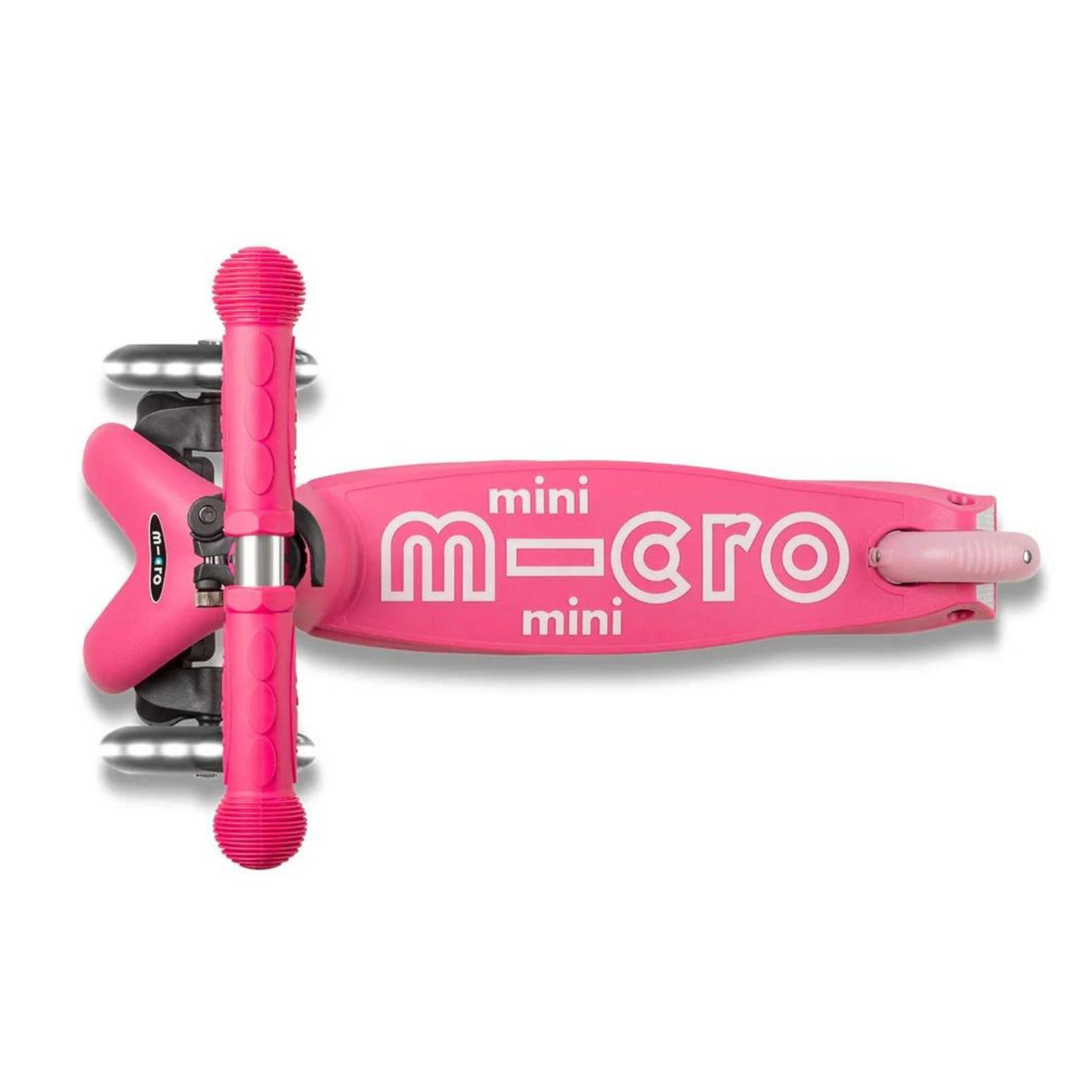 מיני מיקרו דלוקס לד עם אורות בגלגלים לילדים ורוד קורקינט 3 גלגלים MICRO ...